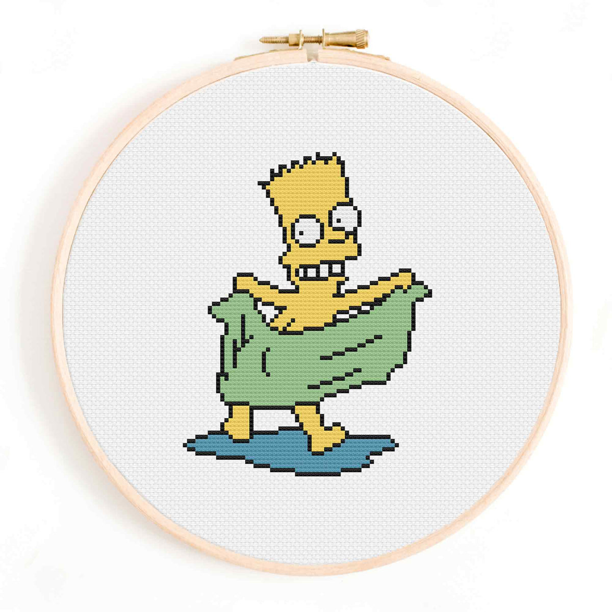 'Bathtime Bart' The Simpsons Cross Stitch Pattern – Happy Sloth Patterns
