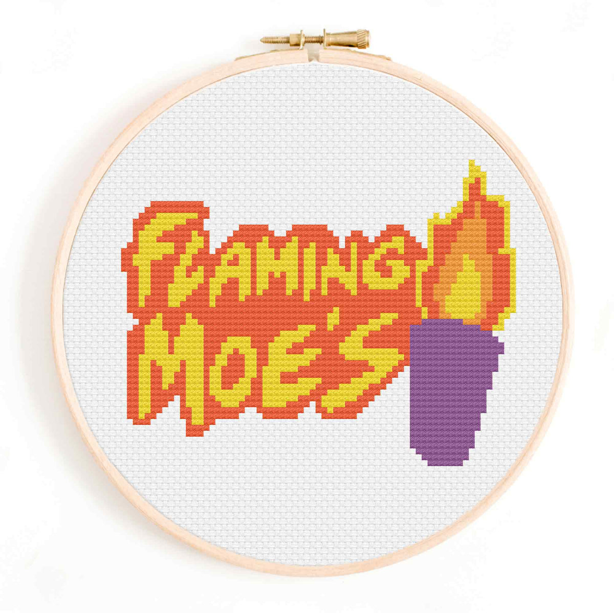 'Flaming Moes' The Simpsons Cross Stitch Pattern – Happy Sloth Patterns