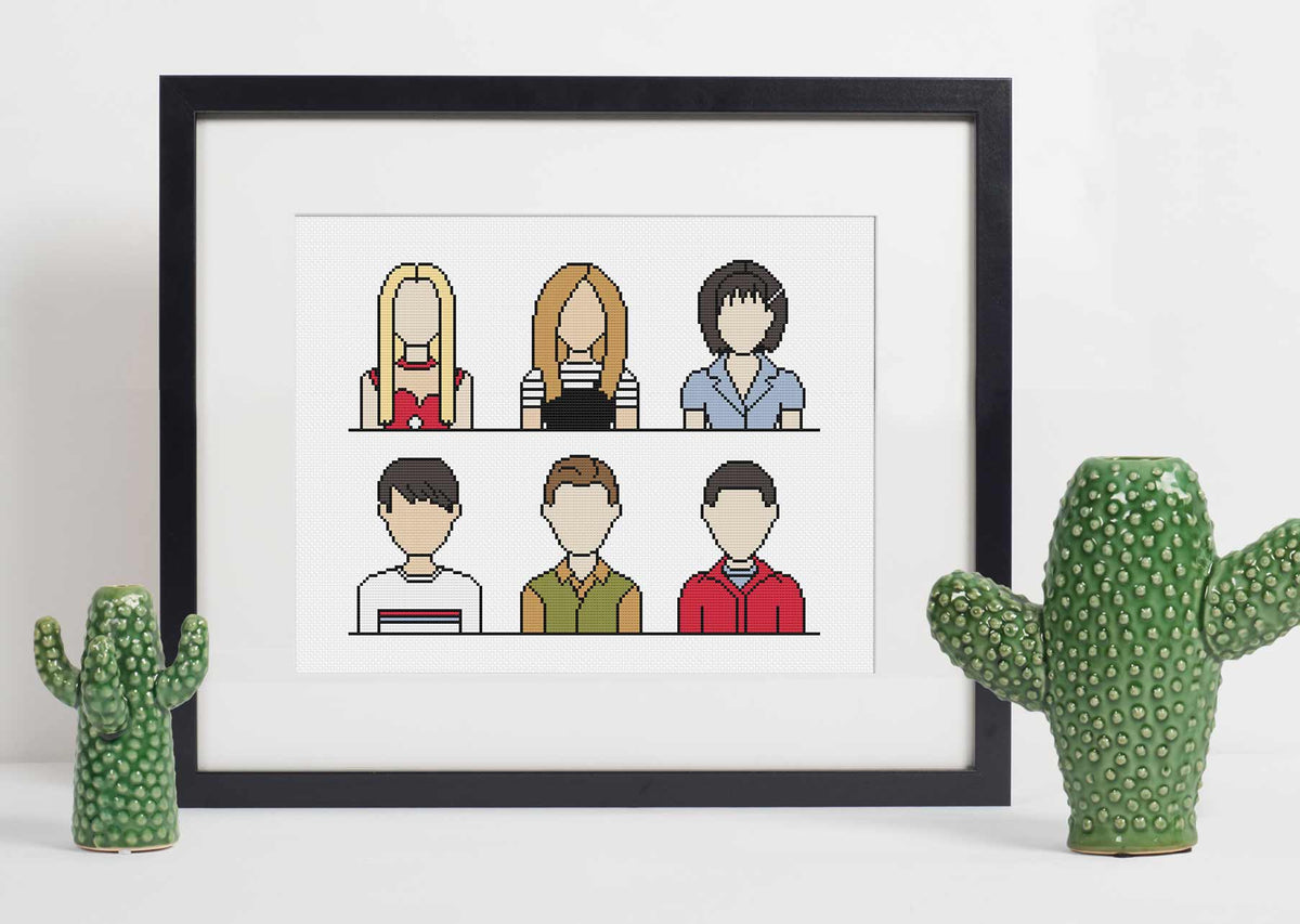 Friends Cross Stitch Pattern – Happy Sloth Patterns