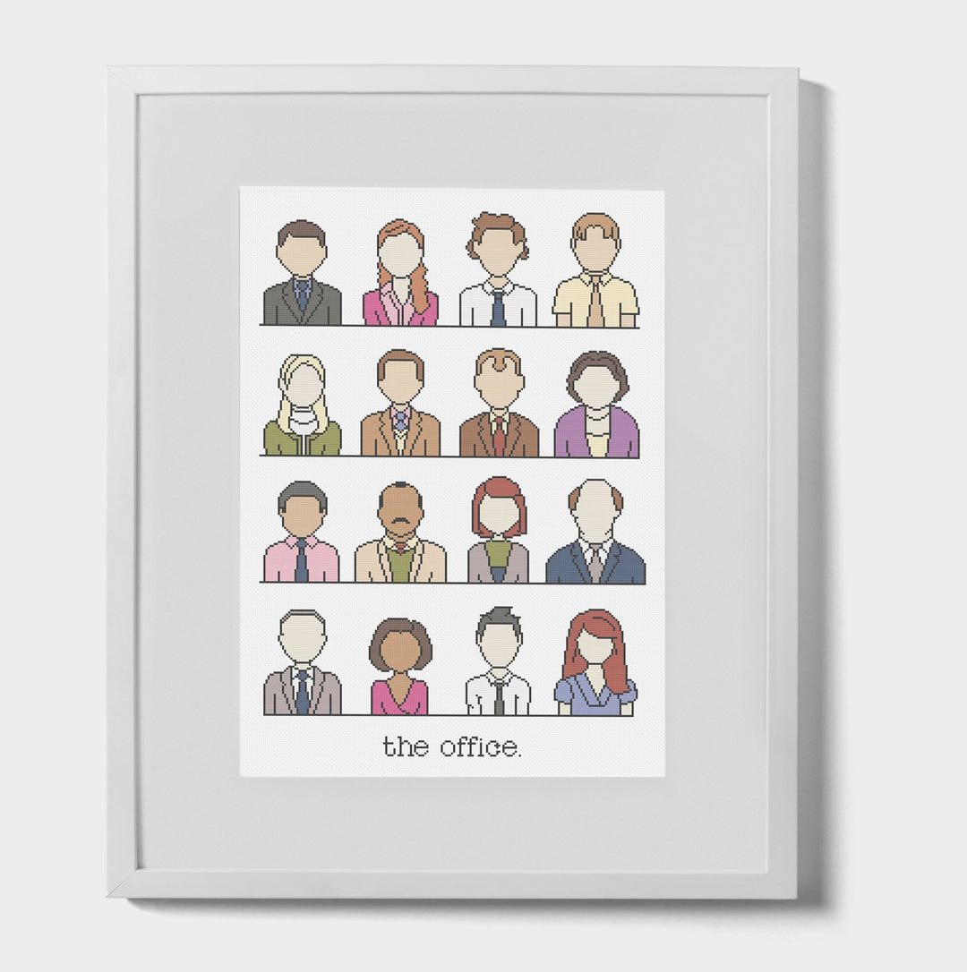 The Office Cross Stitch Pattern – Happy Sloth Patterns