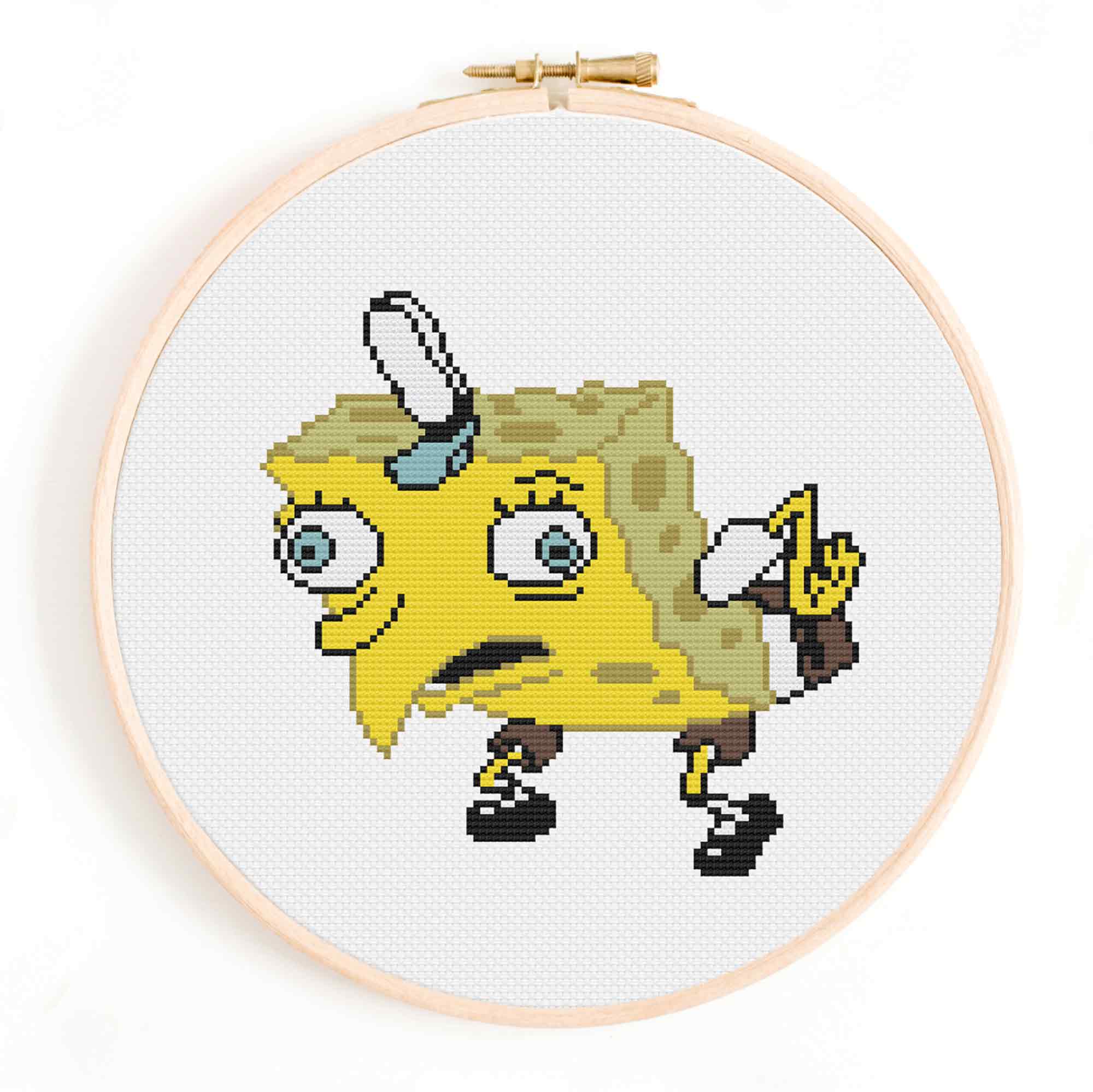 Spongebob Meme Cross Stitch Pattern – Happy Sloth Patterns
